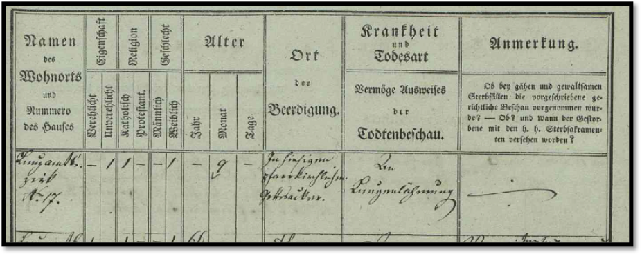 Death Record – Germanology Unlocked